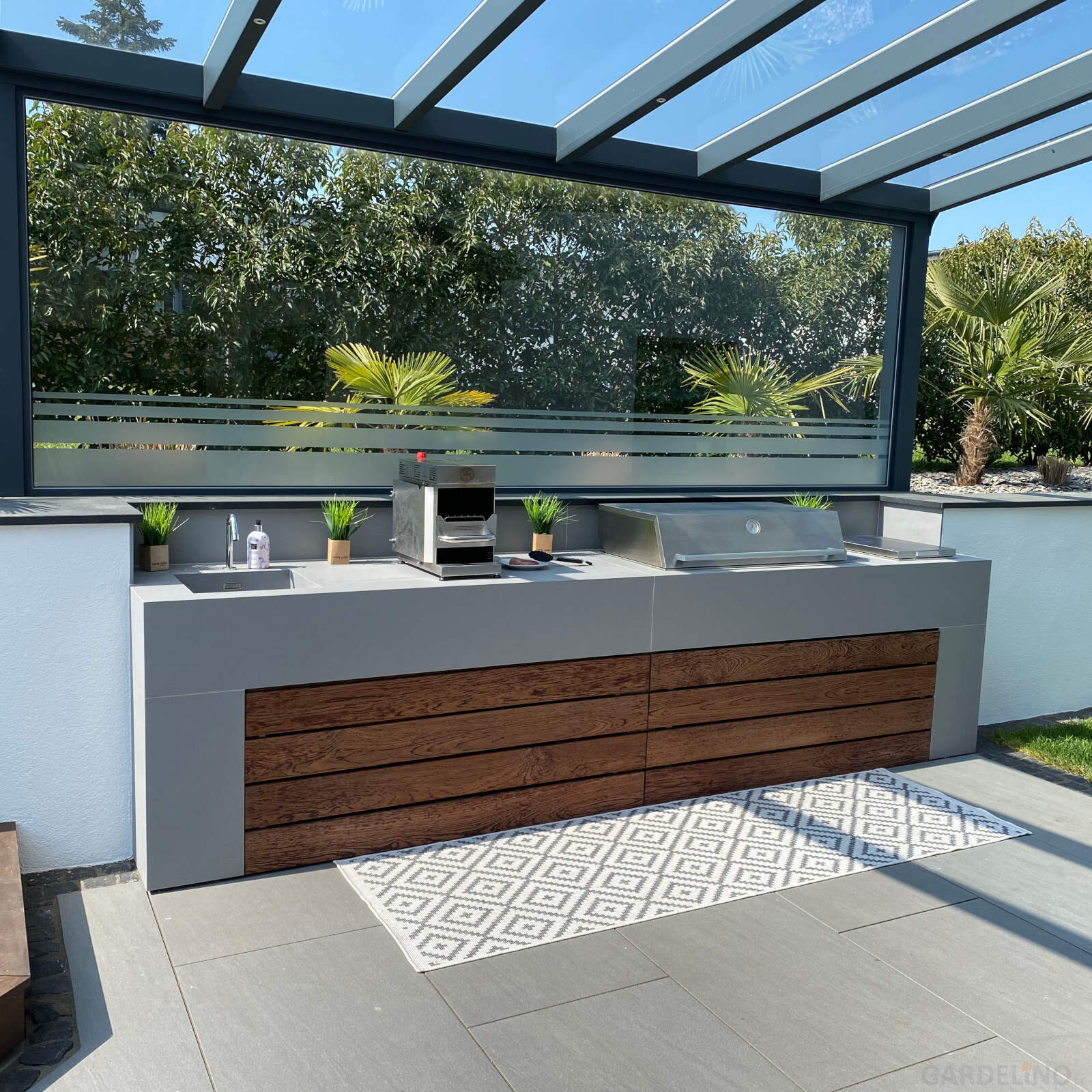 Spüle für die Outdoor Küche und den Garten
