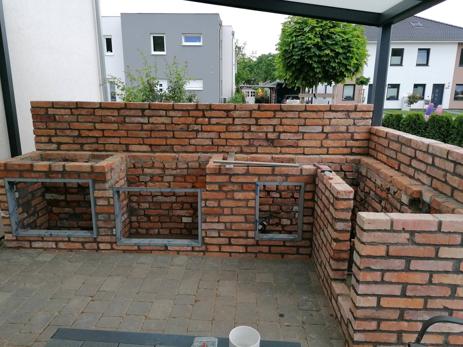 Outdoor Küche aus Backstein