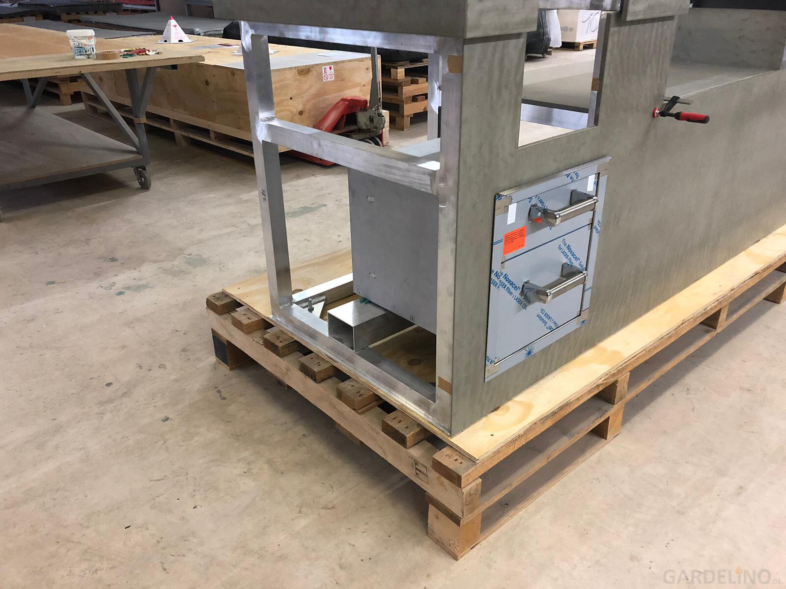 Beton Outdoor Küche mit Fire Magic Grill