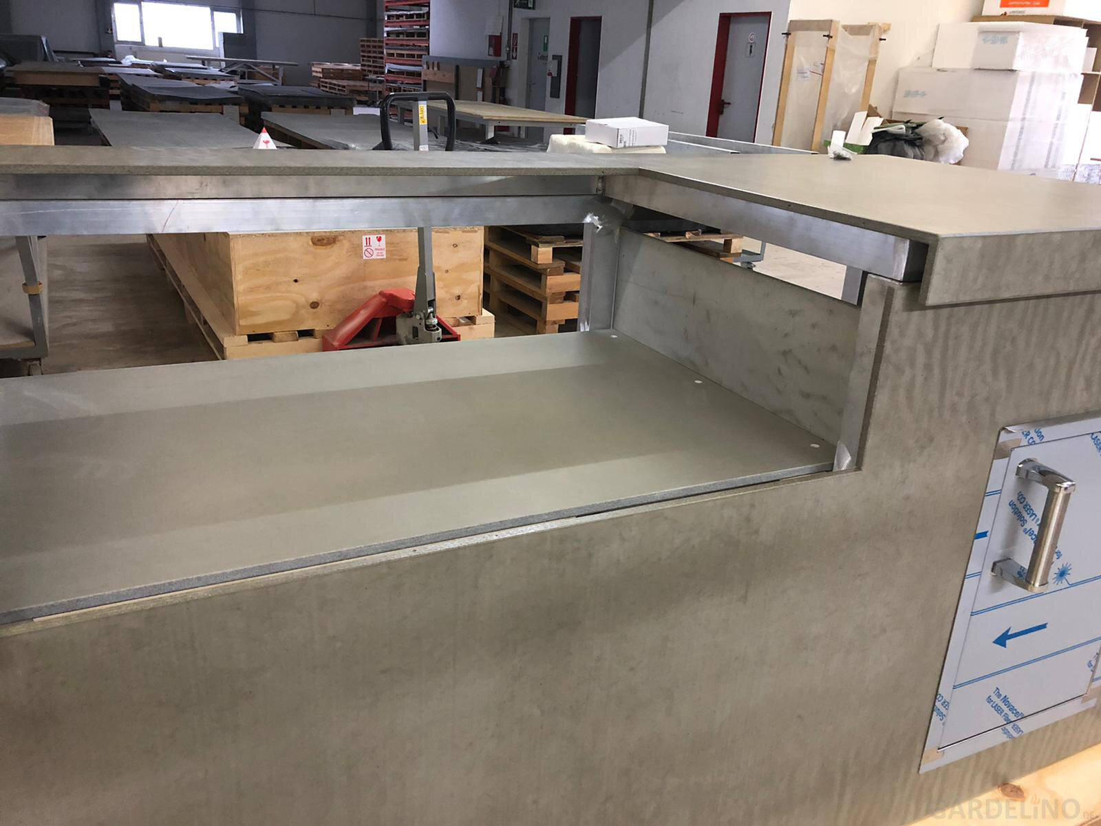 Beton Outdoor Küche mit Fire Magic Grill