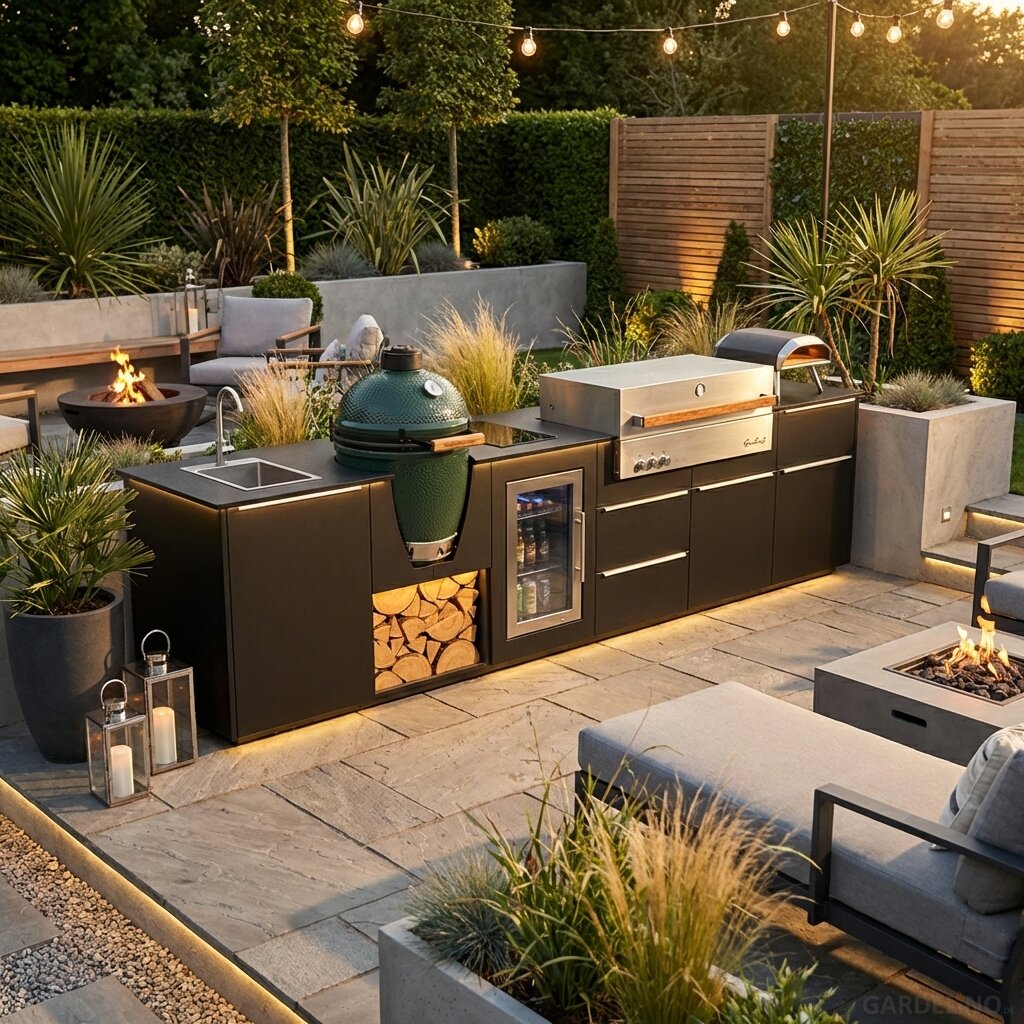 Modul-Outdoor Küche für den Garten und die Terrasse