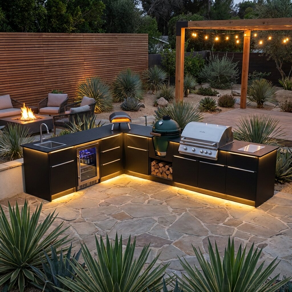 Modul-Outdoor Küche für den Garten und die Terrasse