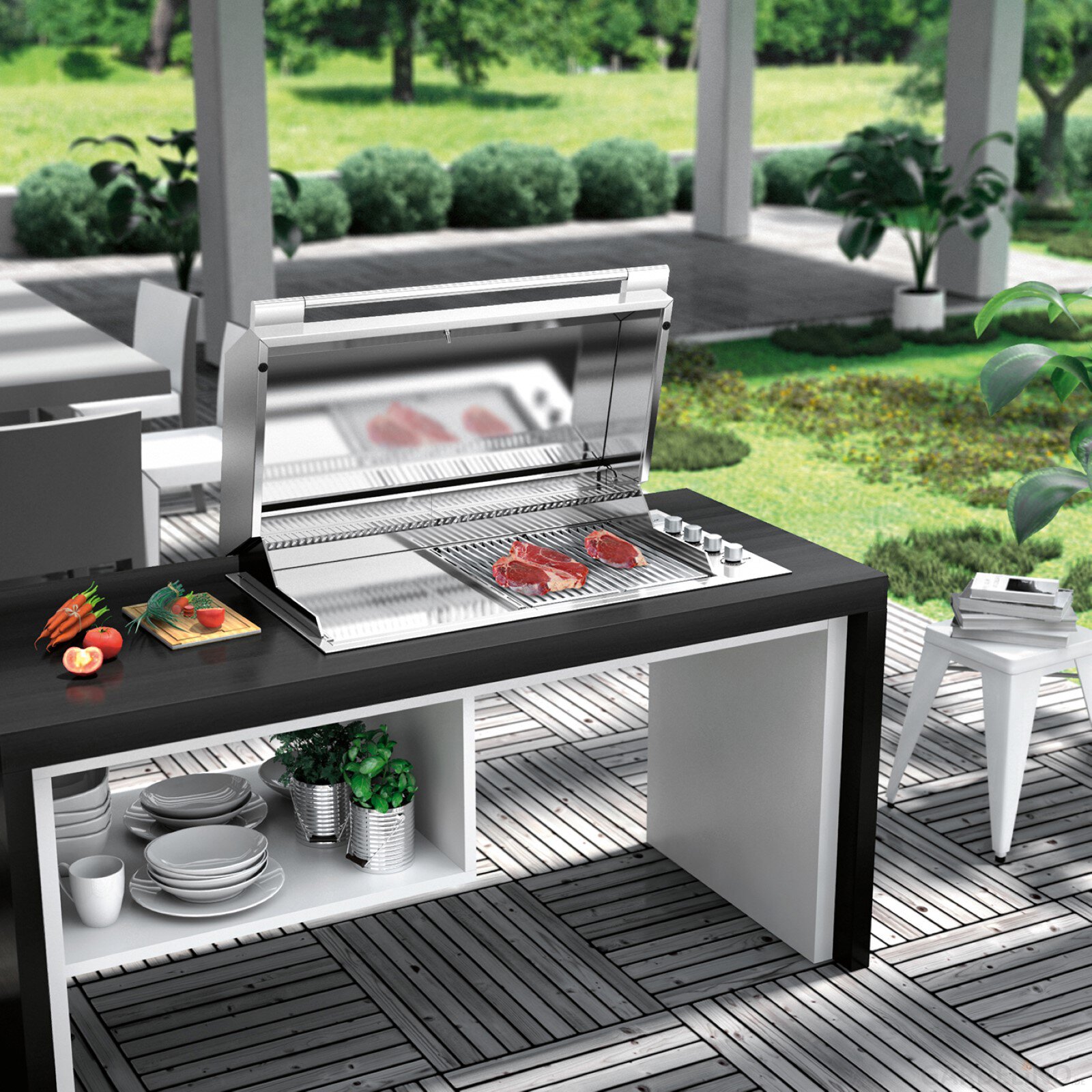 Fulgor Milano Design Gasgrill zum Einbauen