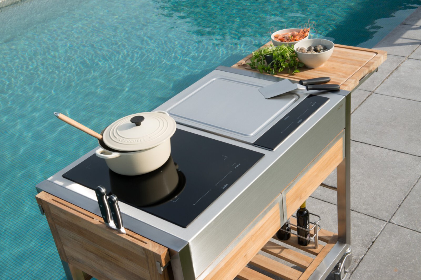 In & Outdoor Kochfeld von Indu+ 400 Multiflex-Zone