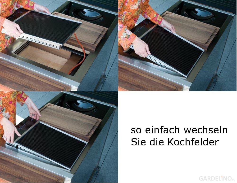 In & Outdoor Kochfeld von Indu+ 400 Multiflex-Zone